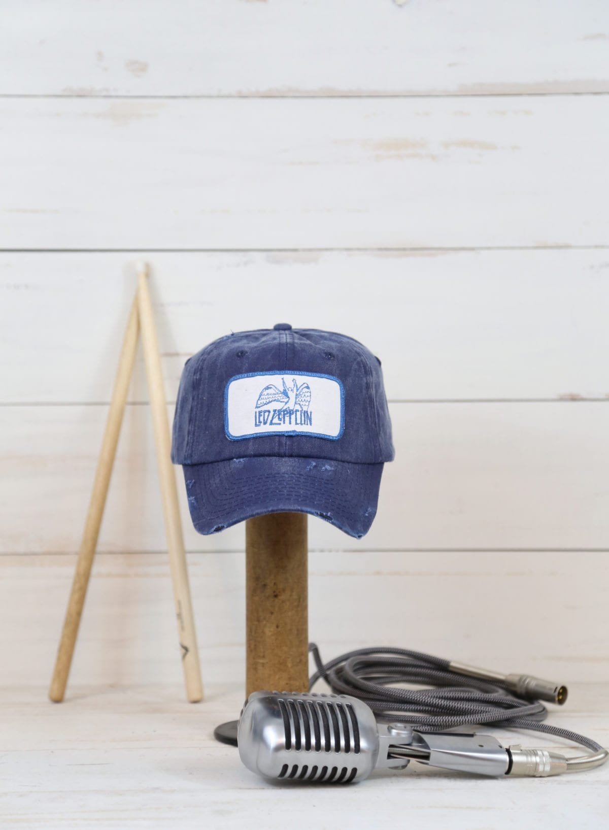 WG Distressed Hat with Vintage Led Zeppelin 2 – Wyatt’s Garage